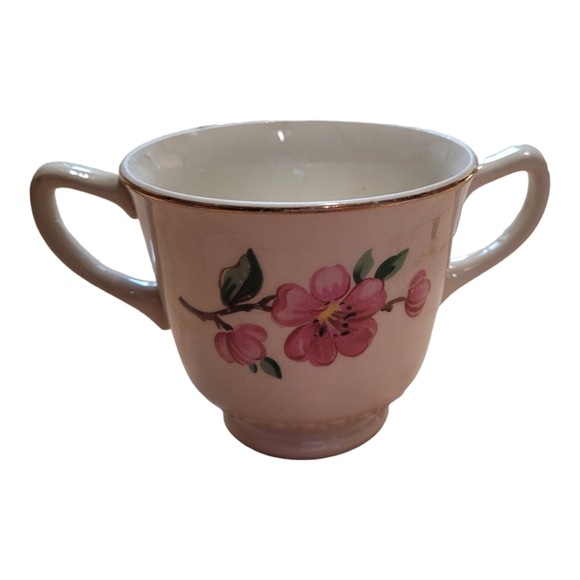 Homer Laughlin | Kitchen | Vtg Homer Laughlin Apple Blossom Sugar Bowl ...